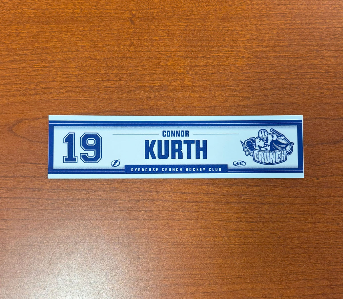#19 Connor Kurth Home Nameplate 2024-25 Season – Syracuse Crunch ...