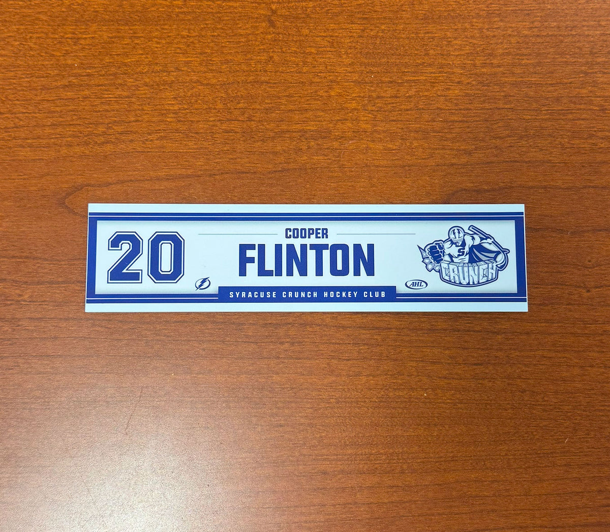 #20 Cooper Flinton Home Nameplate 2024-25 Season – Syracuse Crunch ...