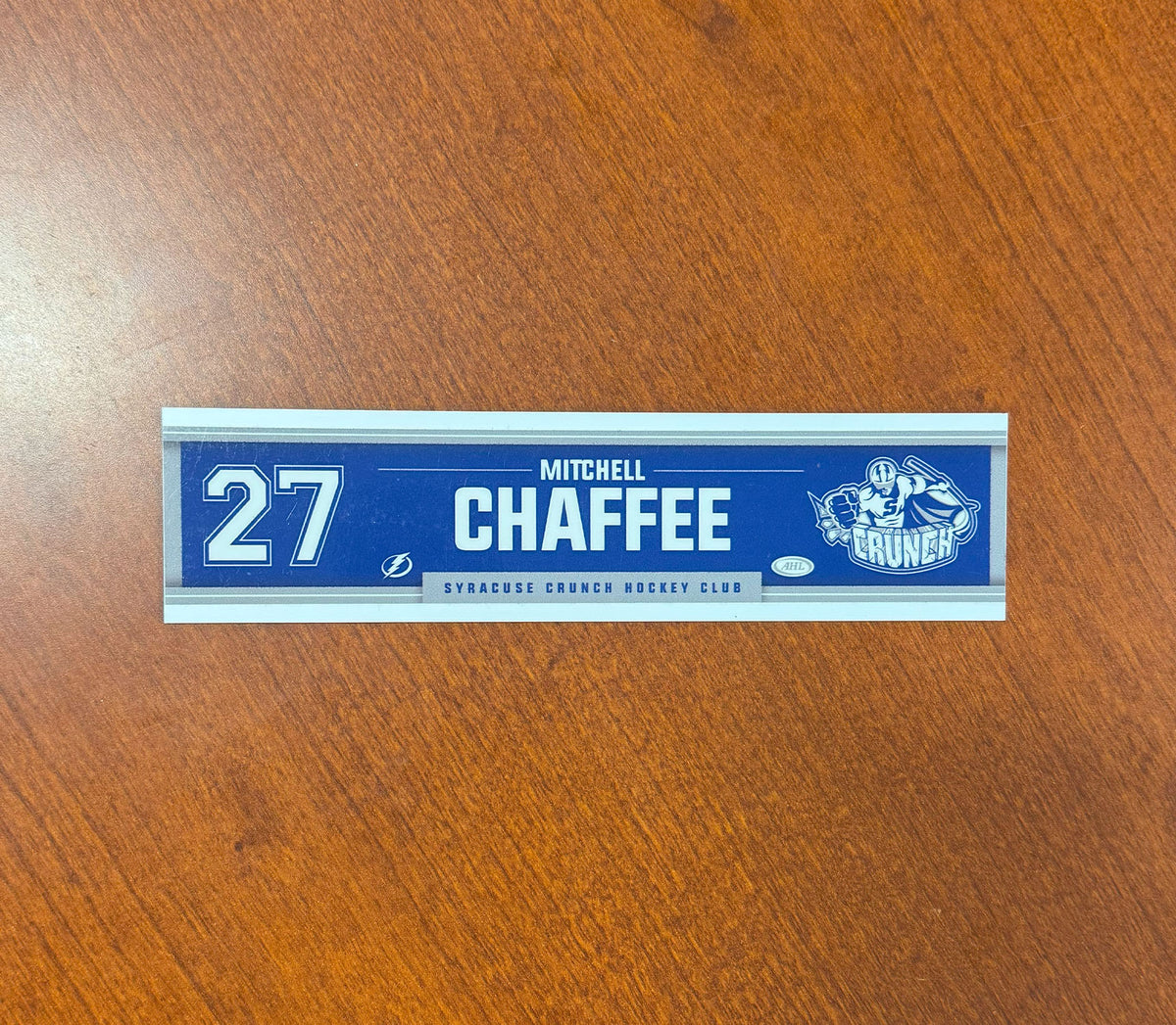 #27 Mitchell Chaffee Away Nameplate 2024-25 Season – Syracuse Crunch ...