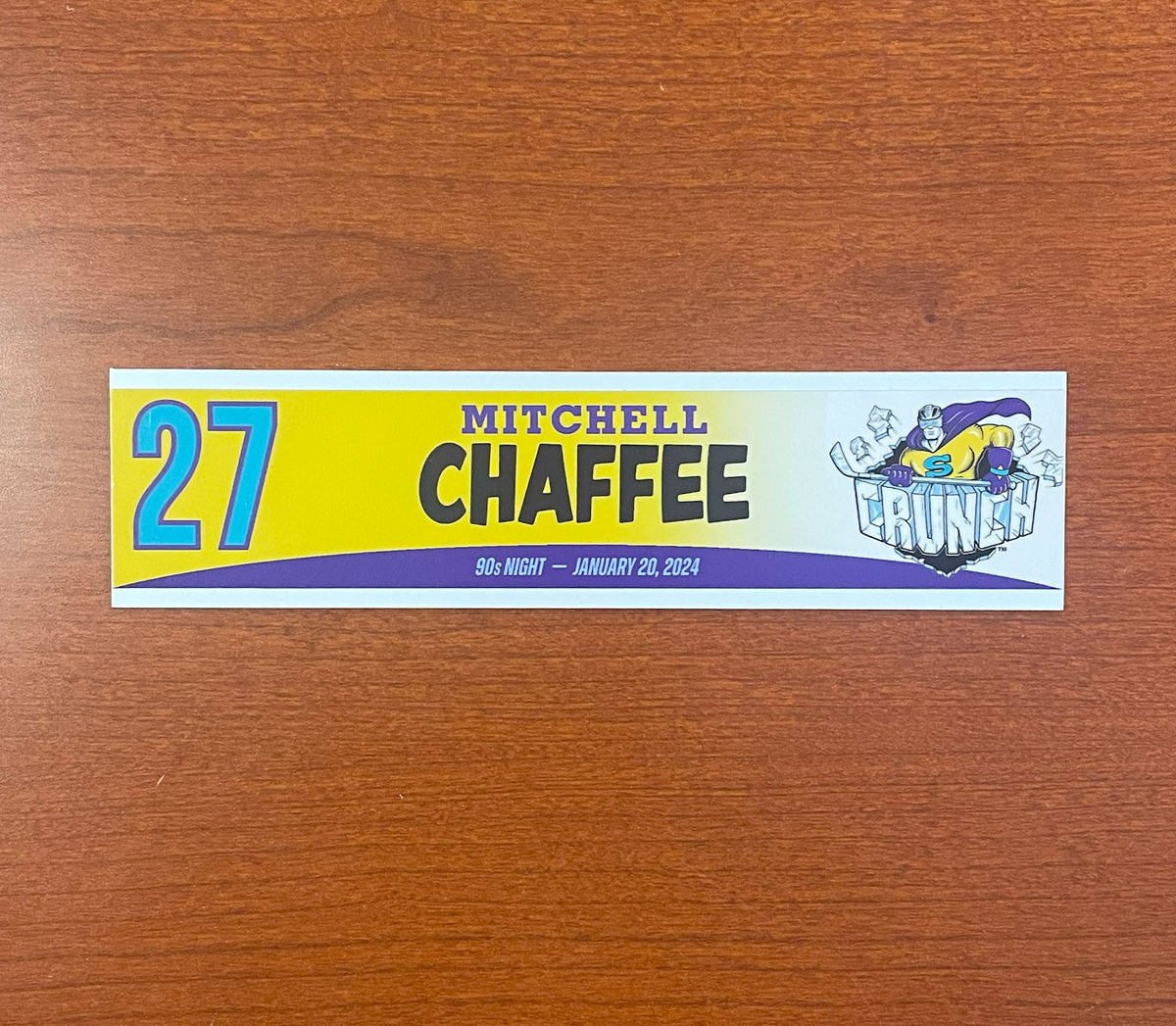 #27 Mitchell Chaffee 90s Night Nameplate - 2023-24 Season – Syracuse ...