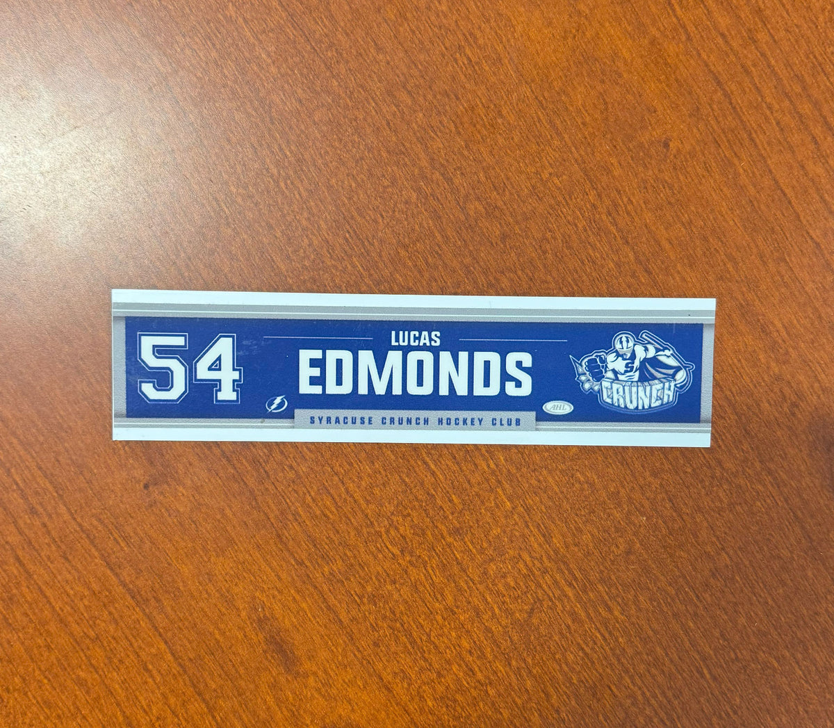 #54 Lucas Edmonds Away Nameplate 2024-25 Season – Syracuse Crunch ...