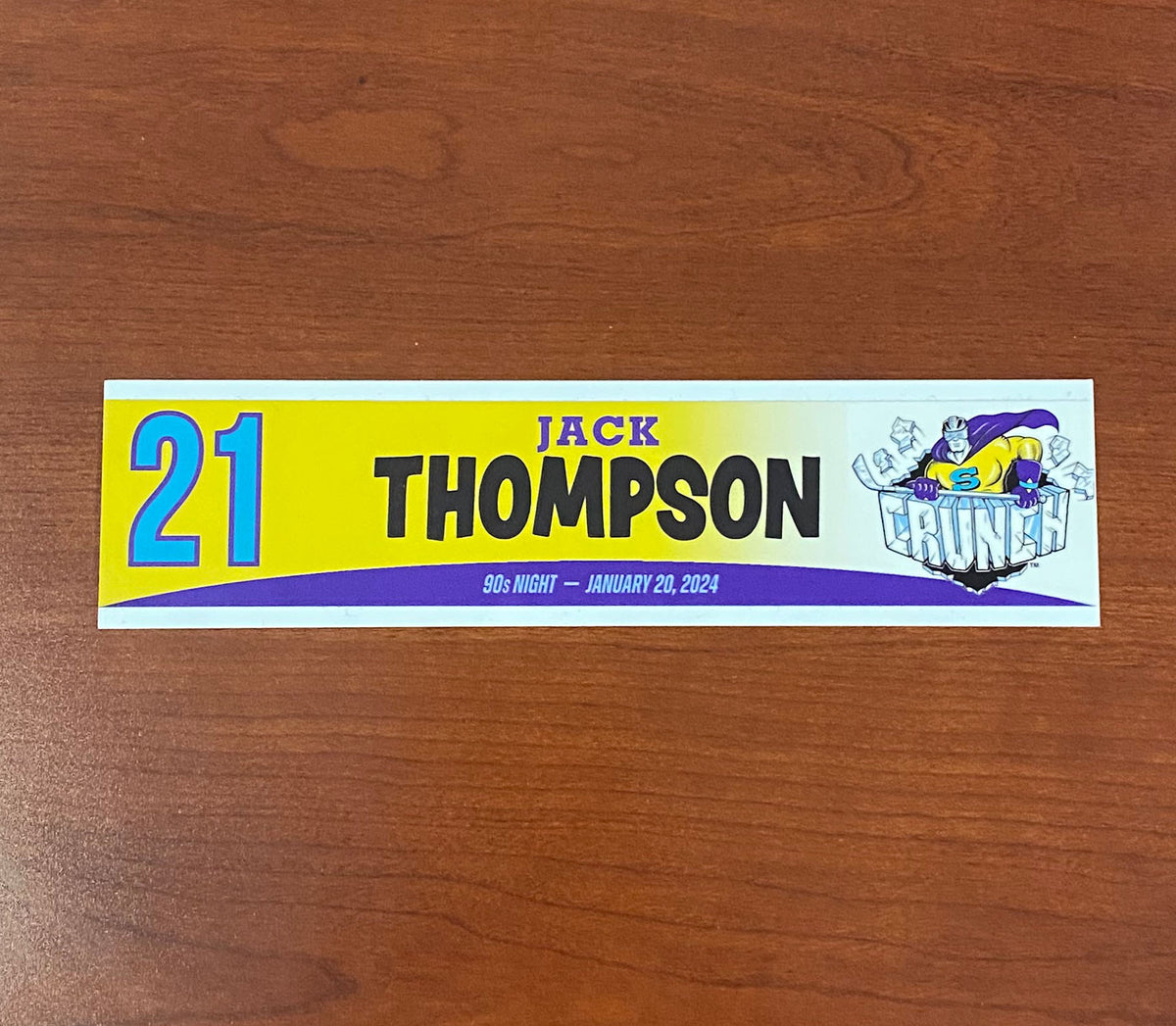 #21 Jack Thompson 90s Night Nameplate - 2023-24 Season – Syracuse ...