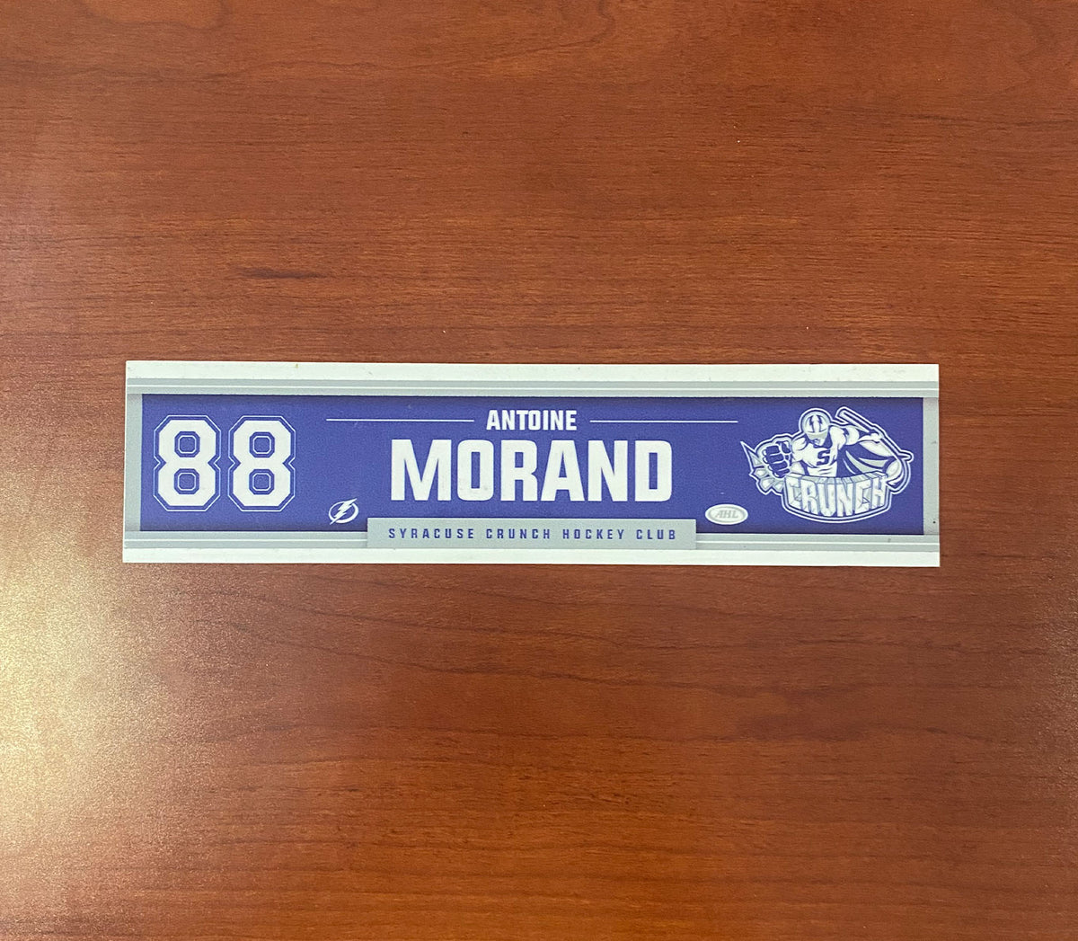 #88 Antoine Morand Away Nameplate – Syracuse Crunch Official Team Store