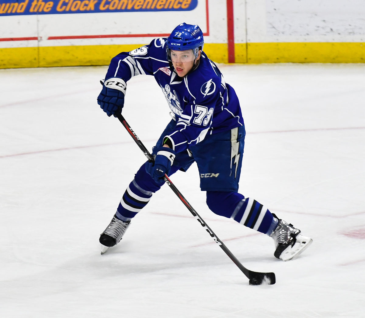 #73 Adam Erne Home Nameplate - 2013-18 – Syracuse Crunch Official Team ...