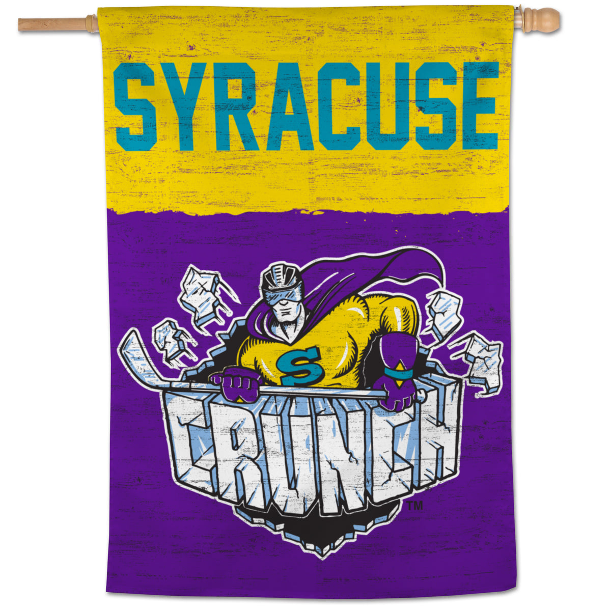 Retro Vertical Banner Flag – Syracuse Crunch Official Team Store